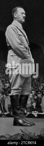 Chancellor Adolf Hitler making a speech before the Reichstag, Berlin ...
