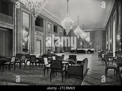 German Chancellor Adolf Hitler making his great speech from the ...