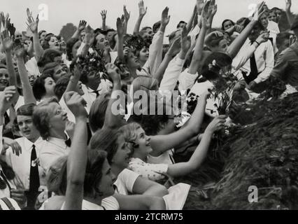 German dictator Adolf Hitler traveling with the car, Germany 1930s ...