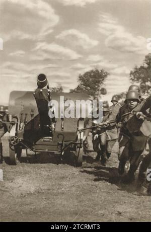 German recruits are captured in the midst of training with an anti-tank ...