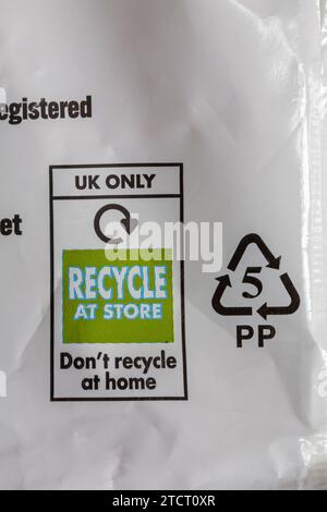 Recycling information, film don't recycle at home recycle with bags at ...