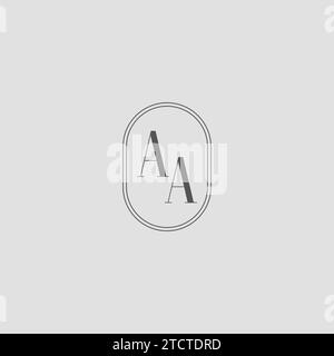 AA initial wedding monogram logo design ideas Stock Vector Image & Art ...