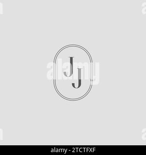 JJ initial wedding monogram logo design Stock Vector Image & Art - Alamy