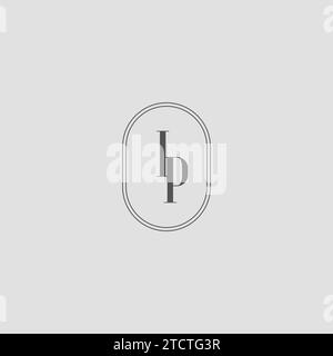 IP initial wedding monogram logo design Stock Vector Image & Art - Alamy