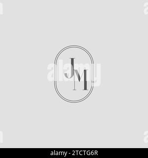 JM initial wedding monogram logo design Stock Vector Image & Art - Alamy