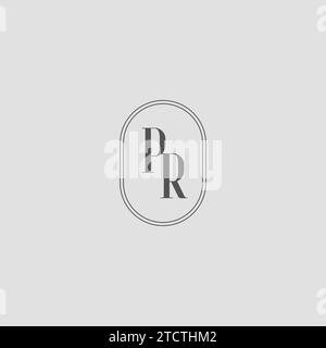 PR initial wedding monogram logo design ideas Stock Vector Image & Art ...