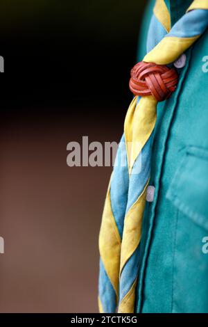 Classic boy scout uniform with neckerchief. France Stock Photo - Alamy