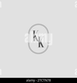 KK initial wedding monogram logo design ideas Stock Vector Image & Art ...