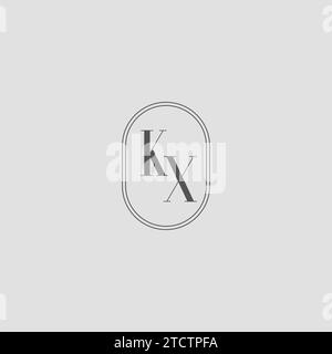 KX wedding initials monogram logo ideas vector graphic Stock Vector ...