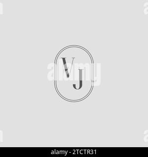 VJ monogram initials logo design with shield icon template Stock Vector ...