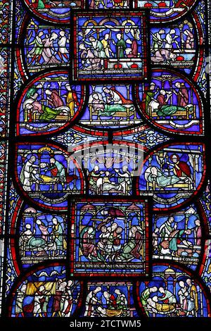 Becket Miracle Window 6, Trinity Chapel Ambulatory, medieval stained ...