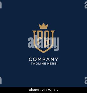 PQ logo with shield and crown, initial monogram logo design ideas Stock Vector Image & Art - Alamy