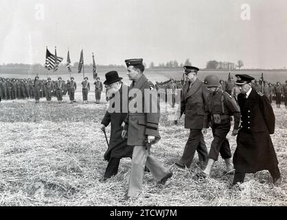 1944 Operation Overlord Winston Churchill Field Marshal Alan Brooke ...