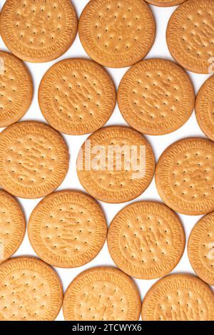 Maria biscuits on white background Stock Photo - Alamy