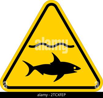 Warning Keep Out – Shark Sighted Stock Vector Image & Art - Alamy