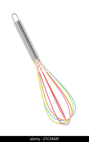 Colorful whisk isolated on white. Kitchen utensil Stock Photo - Alamy