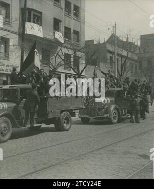 Madrid, 03/28/1939. Spanish Civil War. The Parque del Oeste, on the day ...