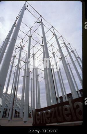 Seville, April 1992. Universal Exhibition of Seville 1992. In the image ...