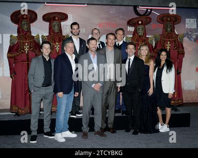 Zack and Deborah Snyder with Wesley Coller (right) attends a screening ...