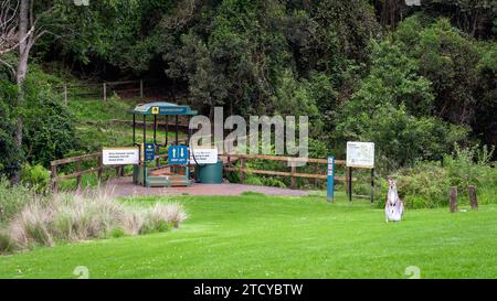 Pathogen hygiene boot cleaning station the Lamington National Park ...