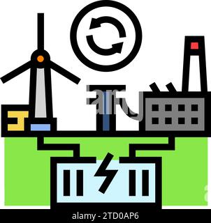 hybrid storage system color icon vector illustration Stock Vector Image ...