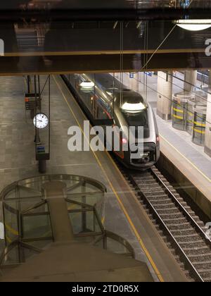 Oslo Gardermoen train station at Oslo airport (OSL) in Norway Stock ...