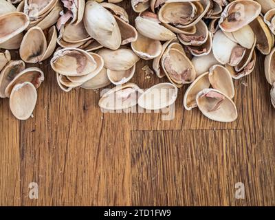 Large pile of empty pistachio shells eaten pistachios remains Stock ...