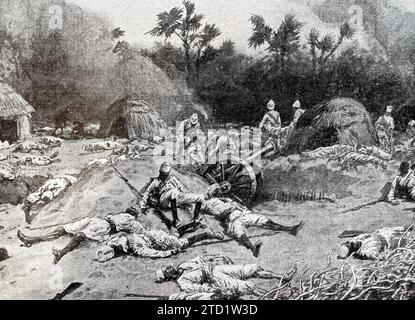 BATTLE OF ATBARA, Sudan, 8 April 1898. Map showing the encircled ...