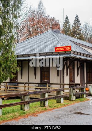The Historic Monkton Railroad Station, Maryland USA Stock Photo - Alamy