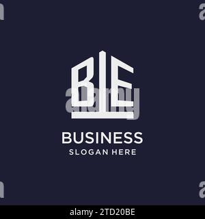 AS initial monogram logo design with pentagon shape style design ideas Stock Vector Image & Art ...