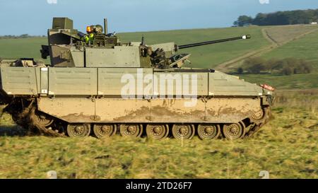 British army General Dynamics Ajax tank; (turreted, reconnaissance and ...