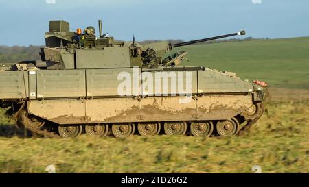 British army General Dynamics Ajax tank; (turreted, reconnaissance and ...