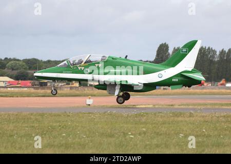 8819, a BAe Hawk 65 operated by the Saudi Hawks (or Saudi Falcons), the ...