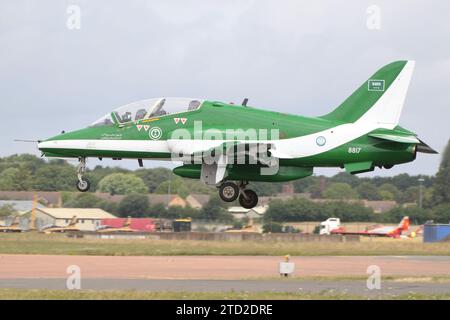 8817, a BAe Hawk 65 operated by the Saudi Hawks (or Saudi Falcons), the ...
