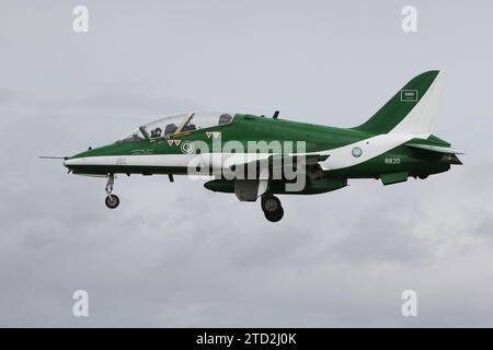 8820, a BAe Hawk 65 operated by the Saudi Hawks (or Saudi Falcons), the ...