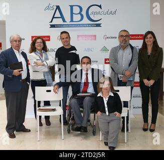 Madrid, 11/18/2015. Disability days. Media/Accessibility. From left to ...