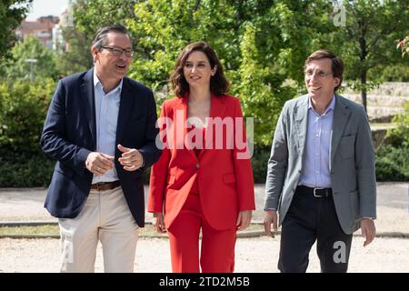 Isabel Diaz Ayuso, Jose Luis Martinez-Almeida, Carlos Sainz and Carlos ...