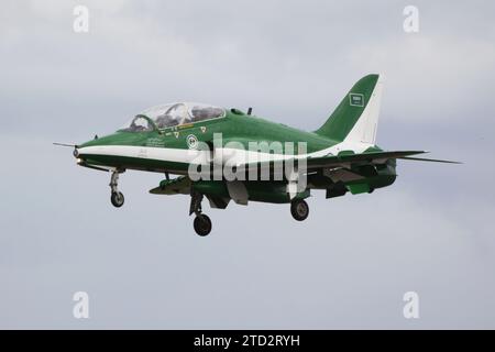 8805, a BAe Hawk 65 operated by the Saudi Hawks (or Saudi Falcons), the ...