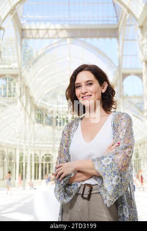 Madrid, 08/16/2019. Crystal Palace in Retiro Park. Posed portraits of ...