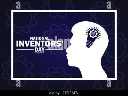 National Inventors Day. February 11. Holiday concept. Template for ...