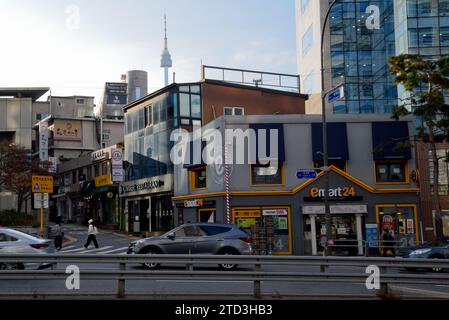 Emart 24 Brand in Seoul, South Korea on December 13, 2023. (Photo by ...
