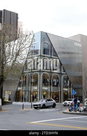 Fendi store and brand in Gangnam, Seoul, South Korea on December 13 ...