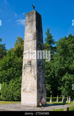 The Soviet Garrison Cemetery in Dresden consists of a Red Army war ...