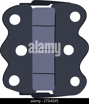 object door hinge cartoon vector illustration Stock Vector Image & Art ...