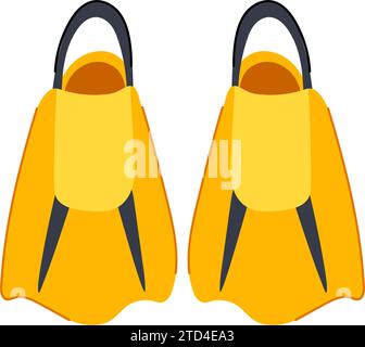 aquatics flippers cartoon vector illustration Stock Vector Image & Art ...