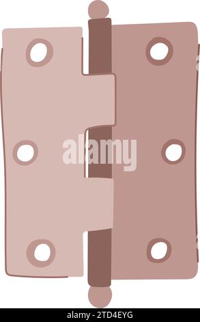 metal door hinge cartoon vector illustration Stock Vector Image & Art ...