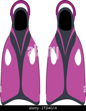 aquatics flippers cartoon vector illustration Stock Vector Image & Art ...
