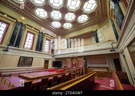 Senate chamber in Stormont's Parliament Buildings, Northern Ireland, UK ...