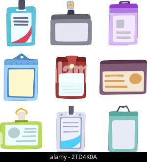 entity id card cartoon vector illustration Stock Vector Image & Art - Alamy