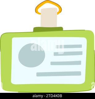entity id card cartoon vector illustration Stock Vector Image & Art - Alamy